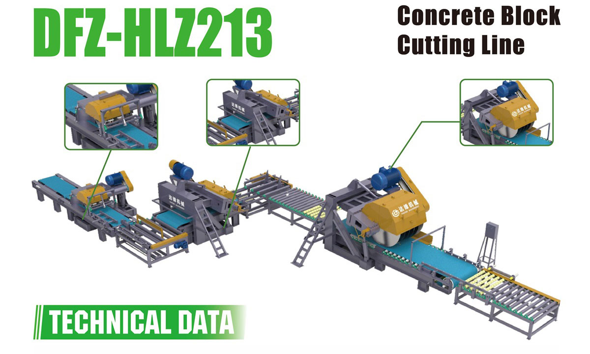 Concrete Block Cutting line (Zigzag) DFZ-HLZ213 – Leading manufacturer ...